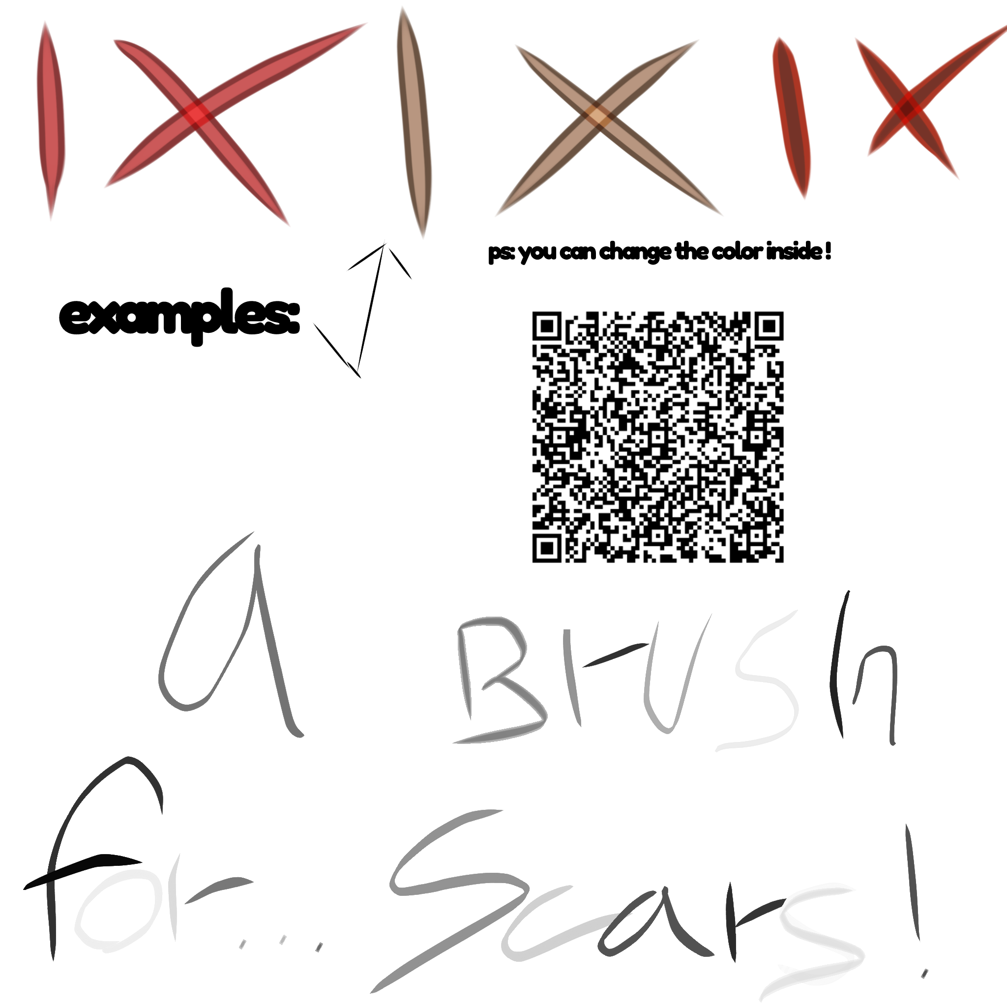 Scars Brush》¡! - ibisPaint