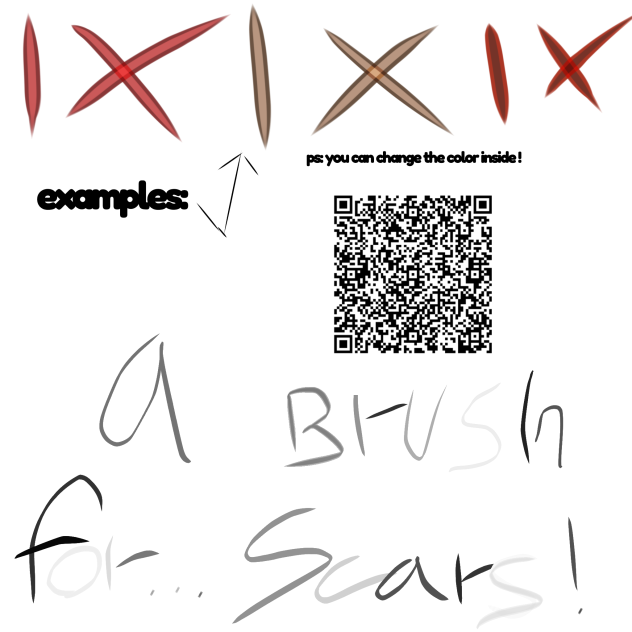 Scars Brush》¡! - ibisPaint