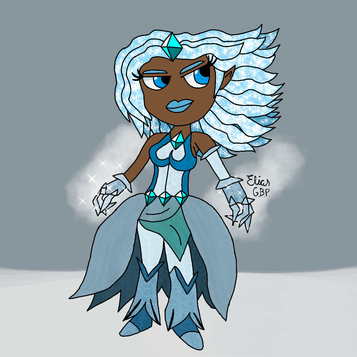 Glácia A Rainha Gelada - ibisPaint