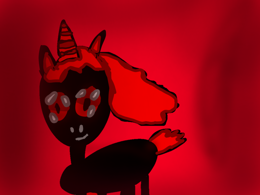 Evil unicorn - ibisPaint
