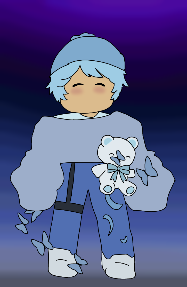 My Roblox avatar (to lazy to shade) - ibisPaint