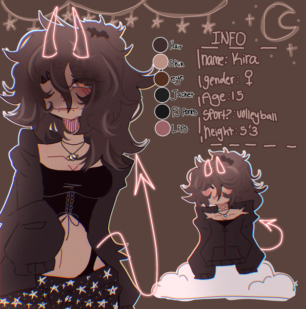 Kira(kinda ref sheet) - ibisPaint