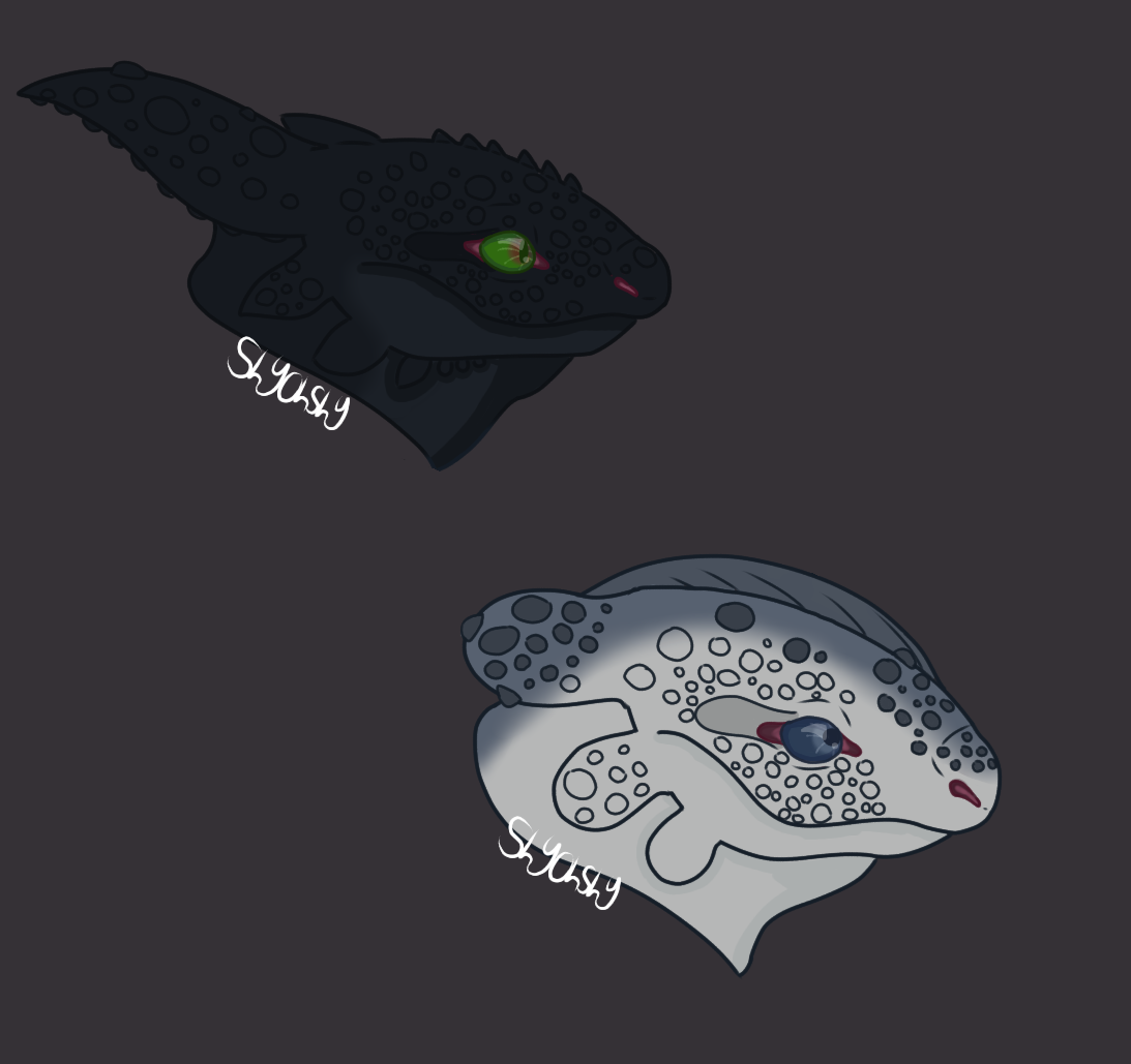 Toothless + FrostBite (The LightFury) - ibisPaint