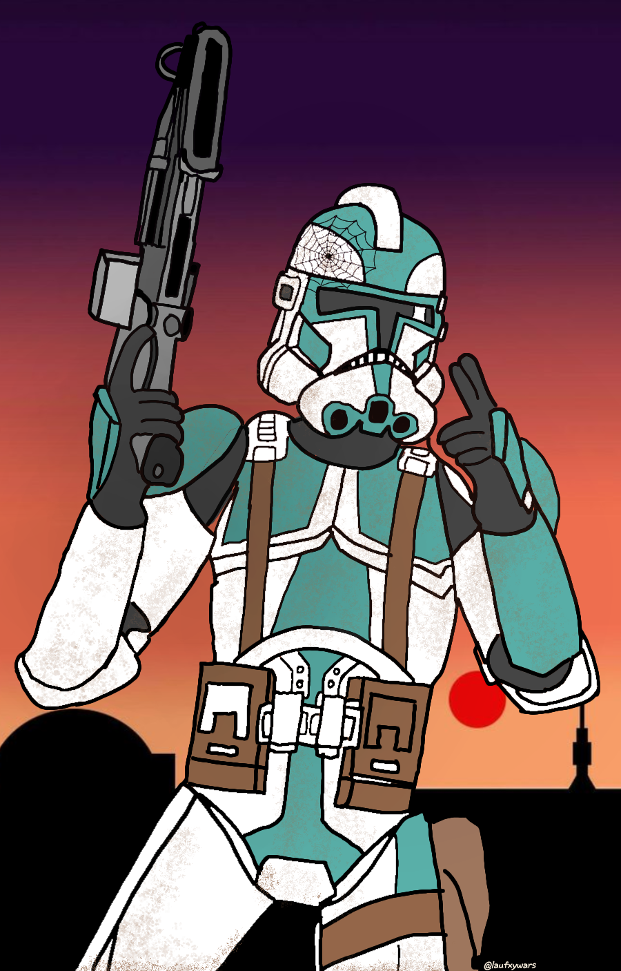 Star Wars - OC Clone Cpt. Krykna - ibisPaint