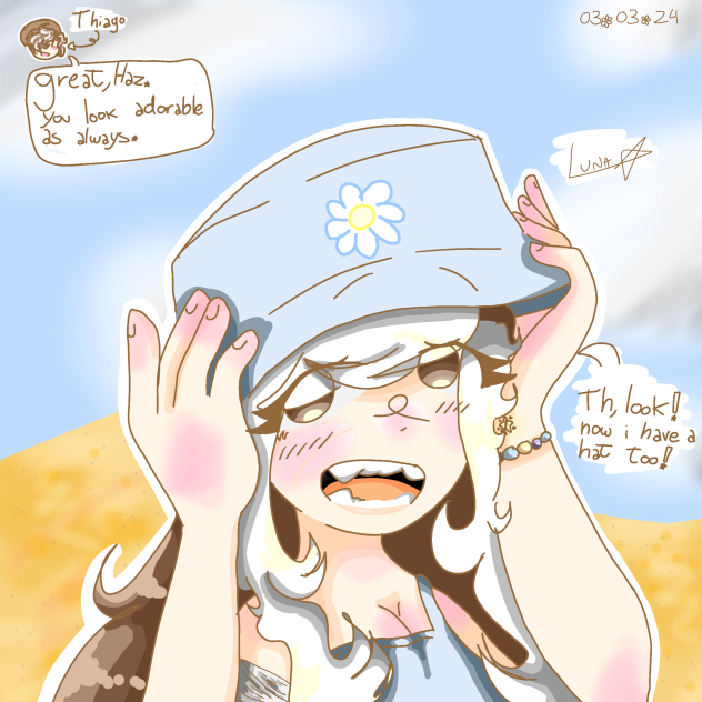 Beach hat! - ibisPaint