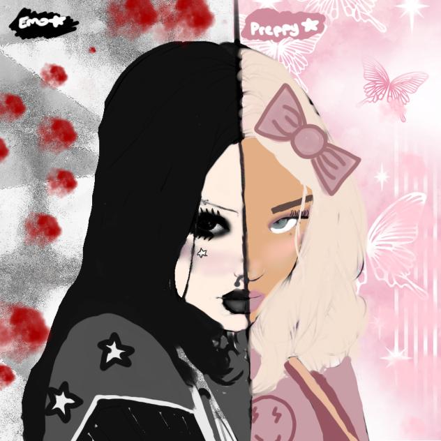 PREPPY AND EMO - ibisPaint