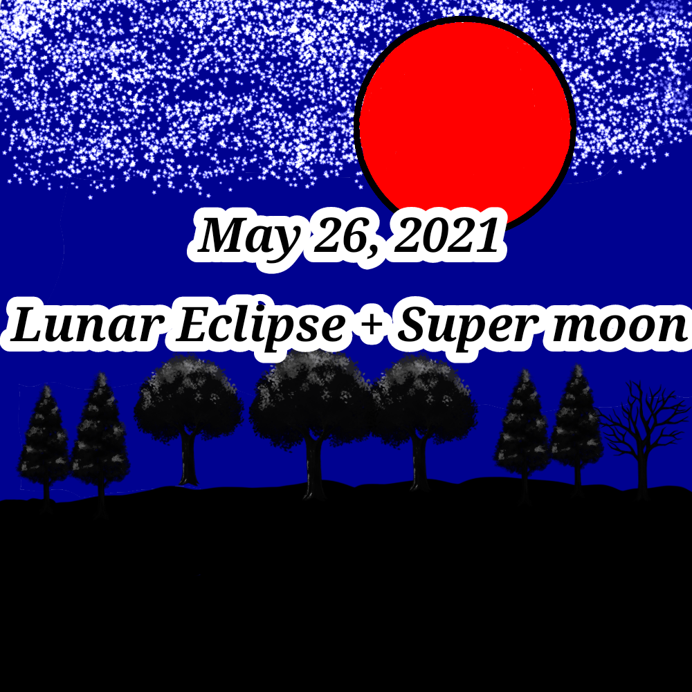 Lunar Eclipse + Super Moon - ibisPaint