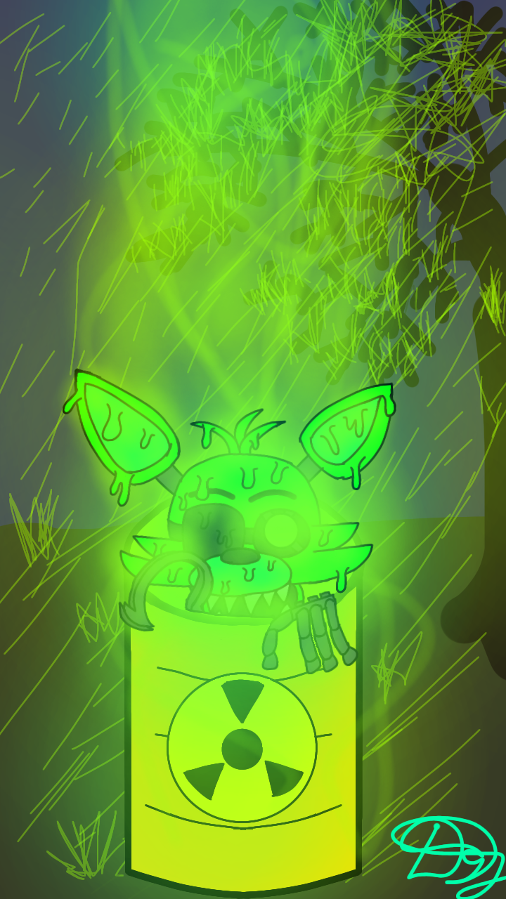 Radioactive Foxy_FNAF AR - ibisPaint