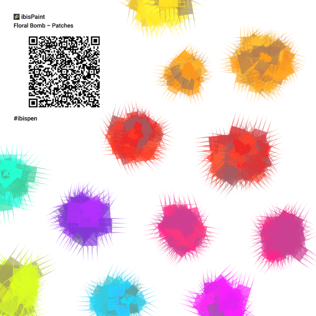 Floral Bomb Series - Patches - ibisPaint