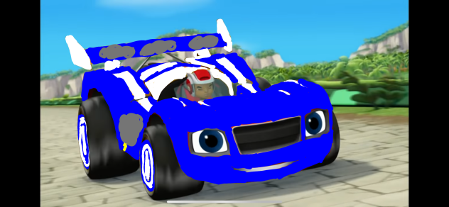 Thunder’s new race car form - ibisPaint