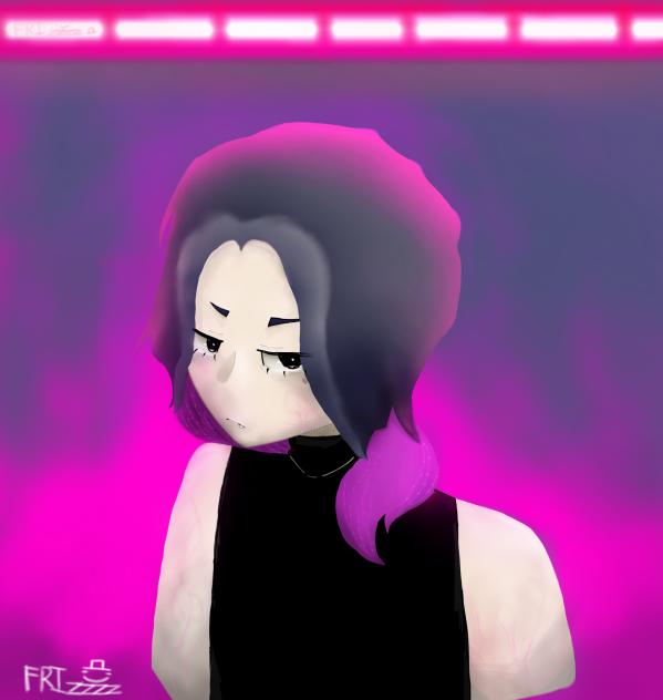 Glowy future cyborg guy - ibisPaint