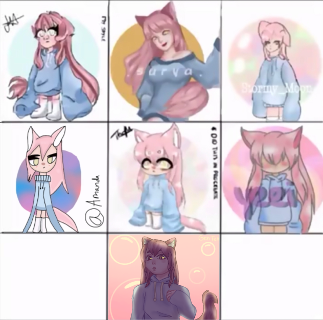 9 art styles collab AGAIN!! - ibisPaint