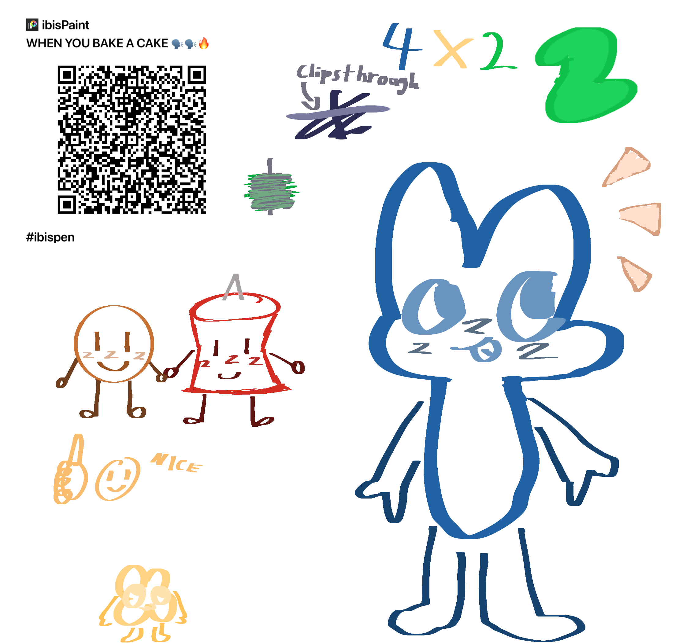 WHEN YOU BAKE A CAKE (brush) - ibisPaint