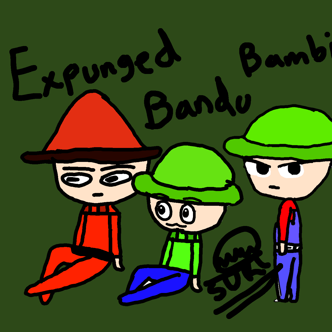 Expunged,bandu and Bambi fnf - ibisPaint
