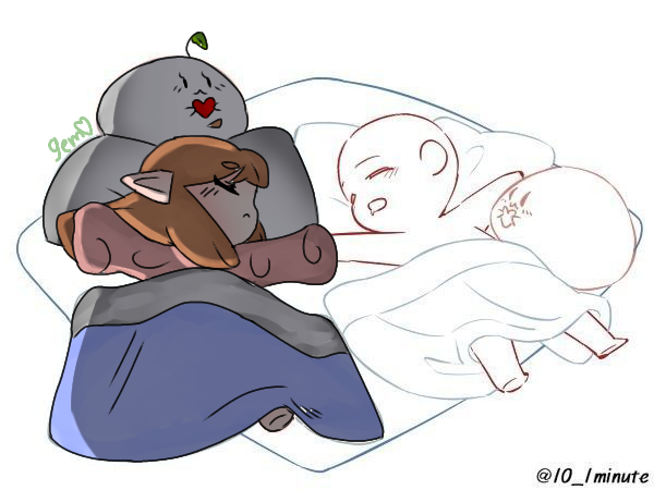 sleeping collab💤💤 - ibisPaint