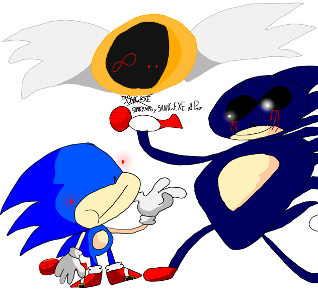 (Sonic. exe 3.0 fnf) sanic.exe y sunky - ibisPaint