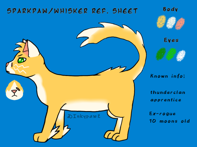 sparkpelt ref. sheet - ibisPaint