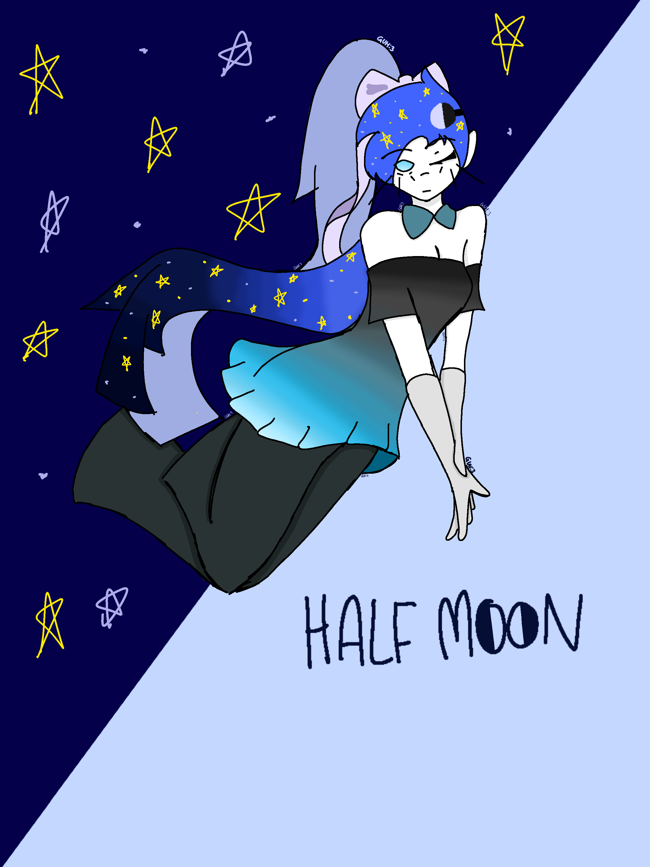 half moon - ibisPaint