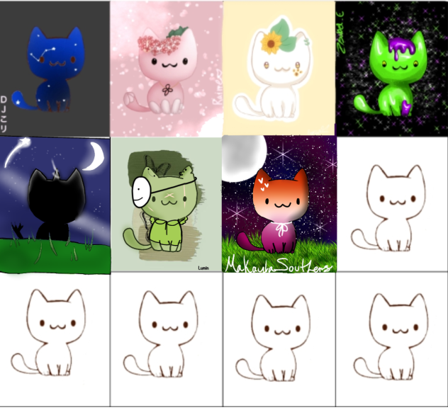 Cute cat Collab 🐱 - ibisPaint