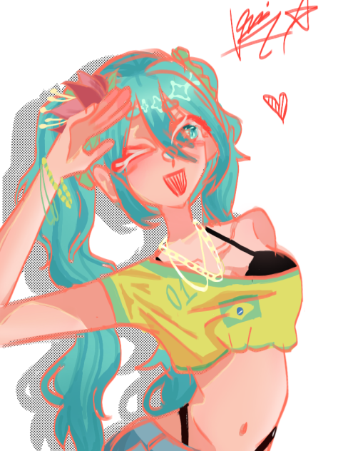 Brazilian Miku🇧🇷 (modified) - ibisPaint