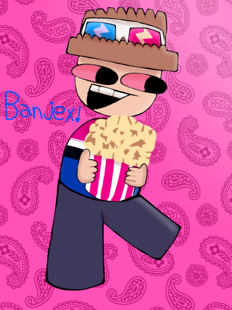 ☆Banjex☆ (FNF Popcorn Edition) - ibisPaint