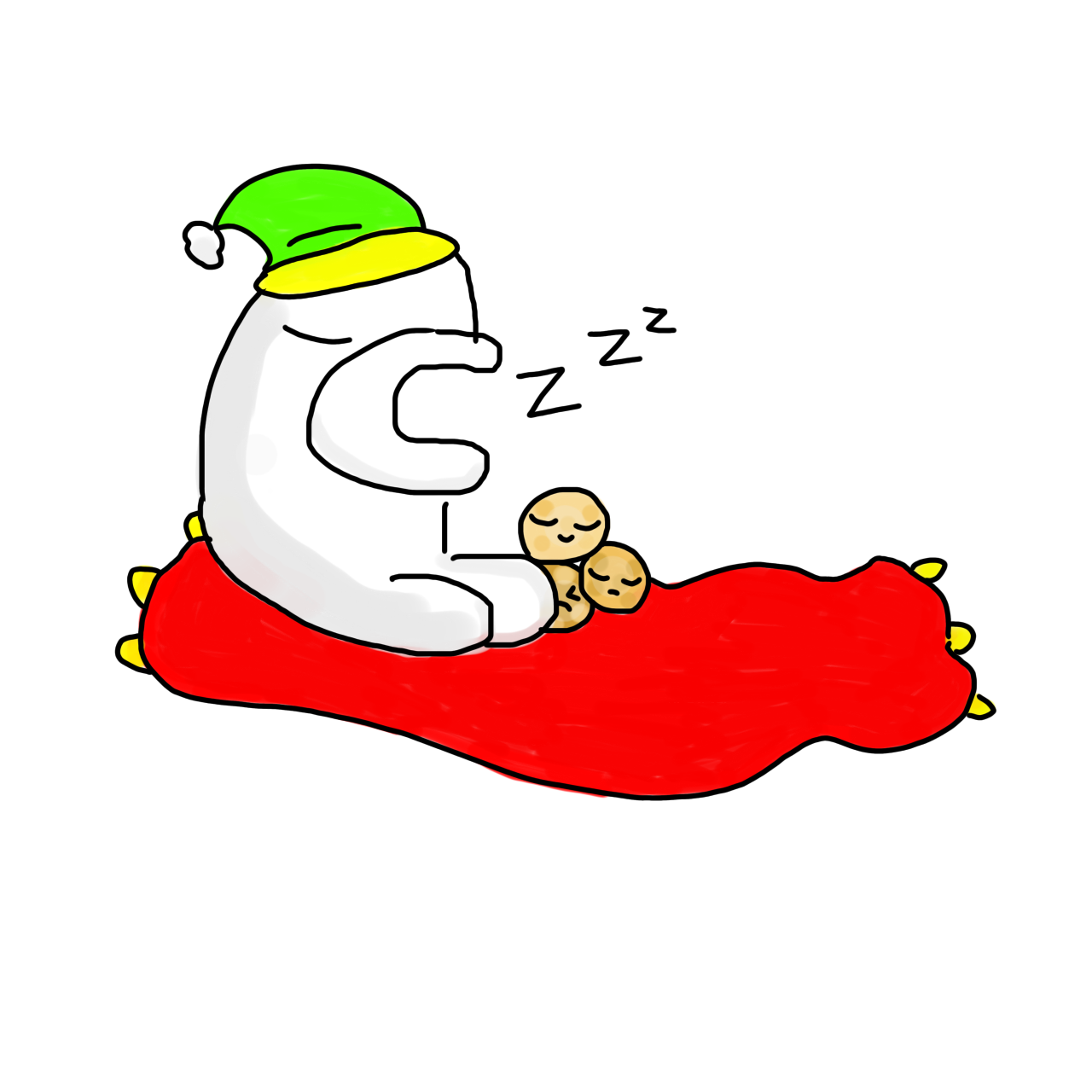 Blorpy 3 sleepy time with new friends - ibisPaint