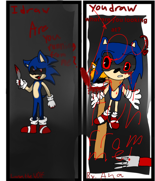 Sonic.exe i draw you draw - ibisPaint