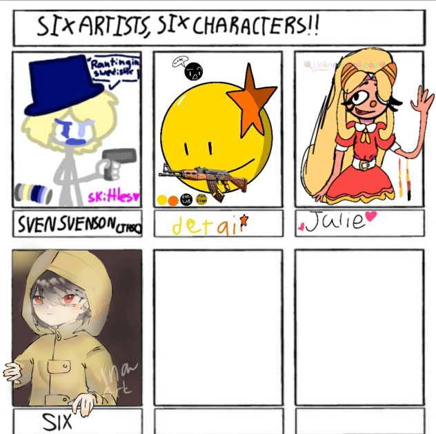 Draw 6 fanart collab! - ibisPaint