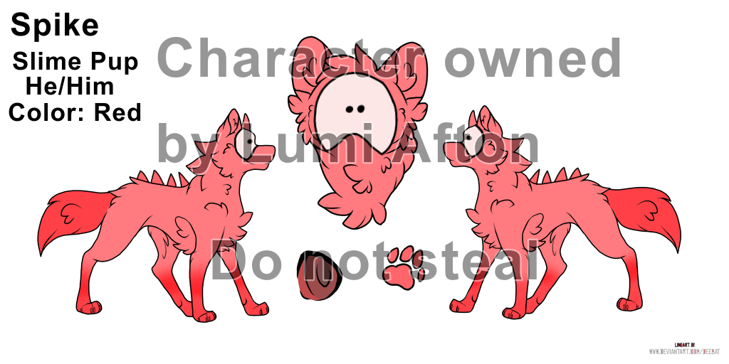 Red Slime Pup OC - ibisPaint