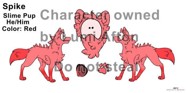 Red Slime Pup OC - ibisPaint