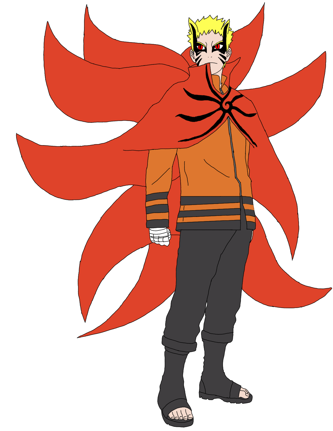 naruto baryon mode - ibisPaint