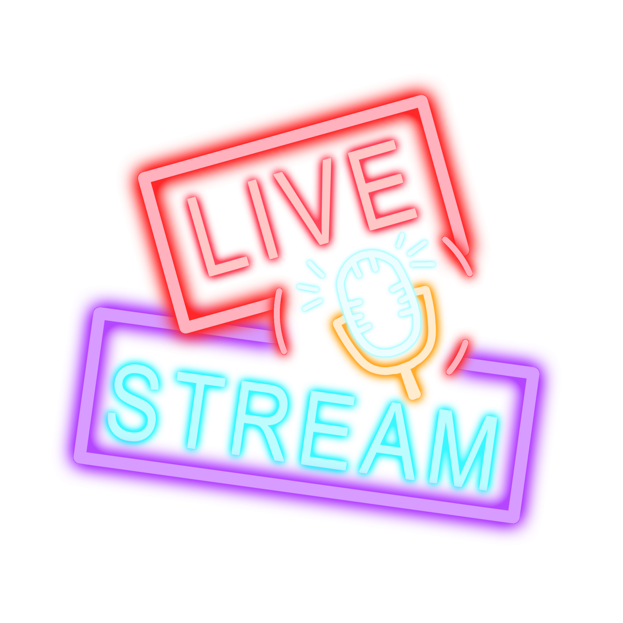live stream neon led light - ibisPaint