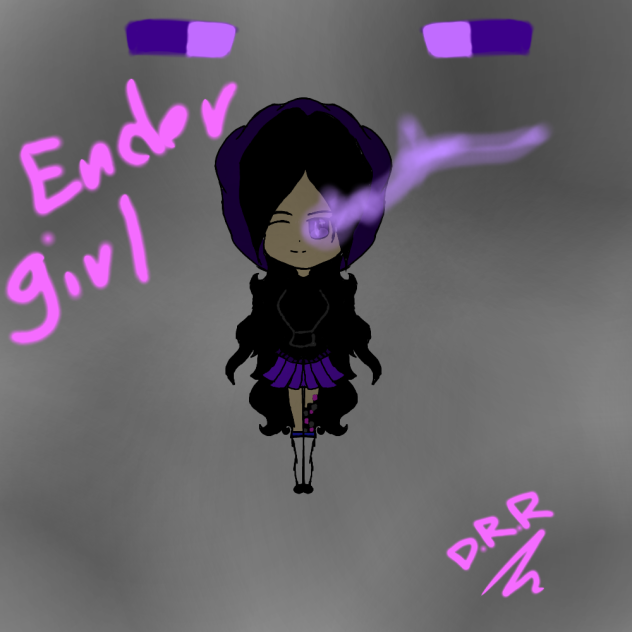 Ender girl from minecraft - ibisPaint