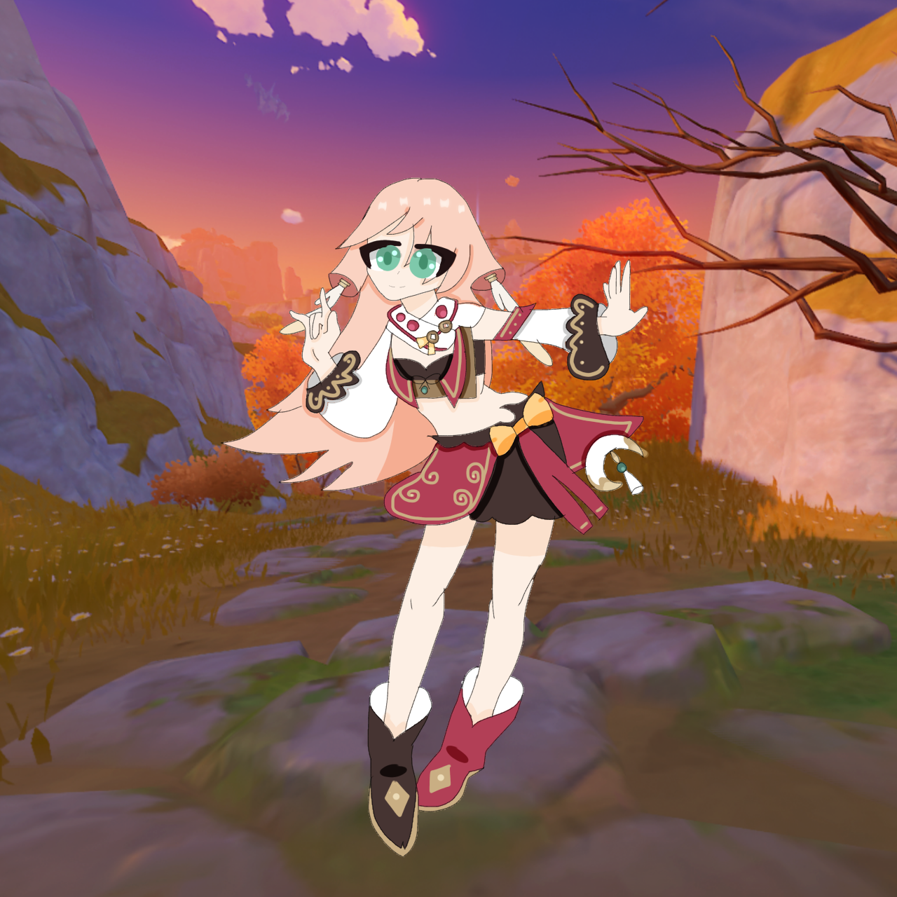 Yenfei Genshin impact fanart - ibisPaint