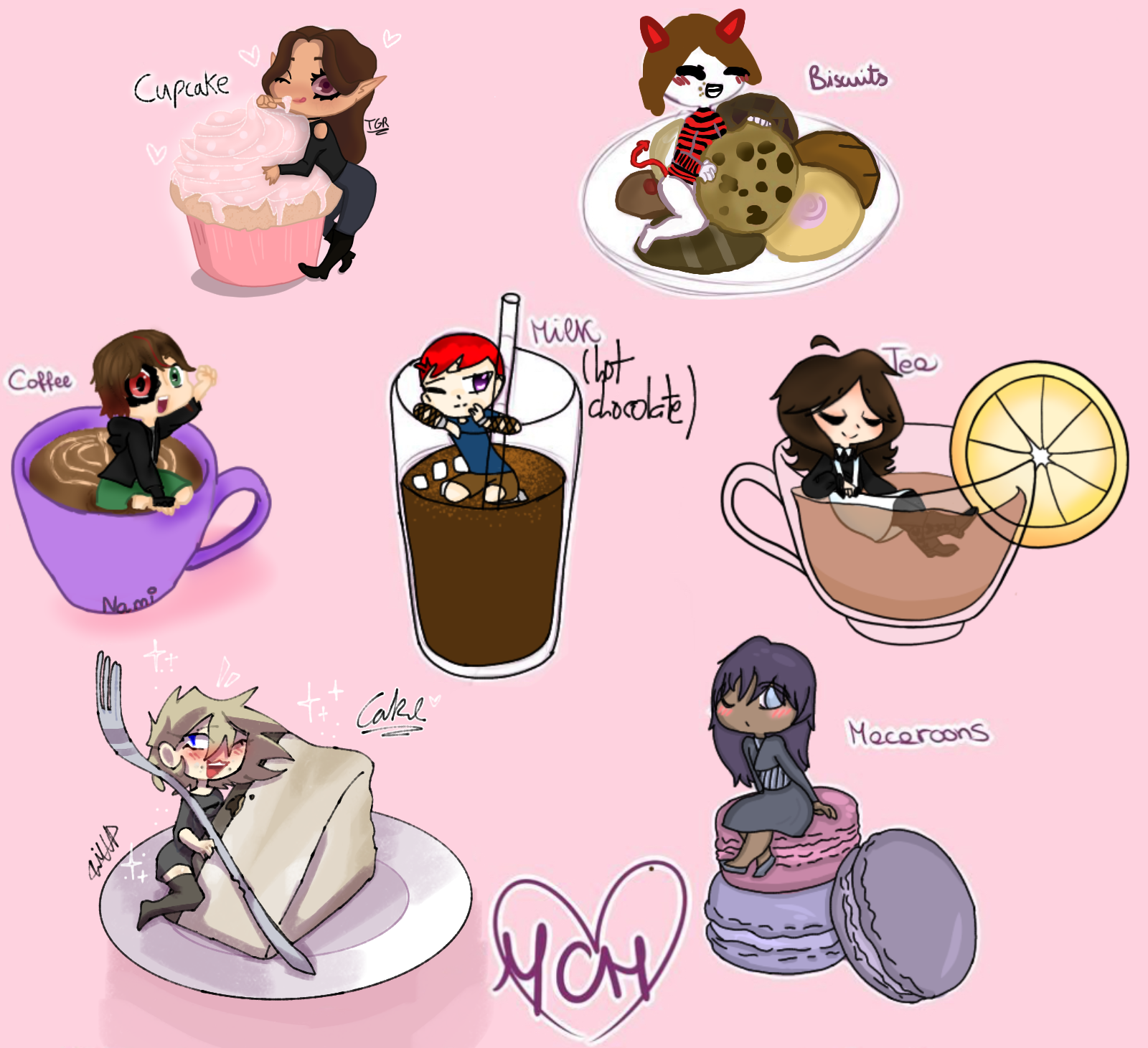 Sweets and drinks collab - ibisPaint