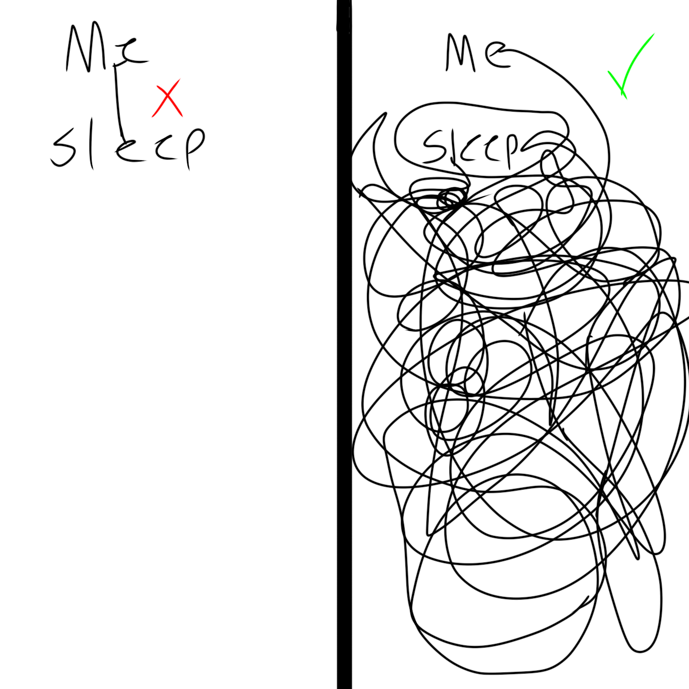 how easy it is for me to sleep - ibisPaint