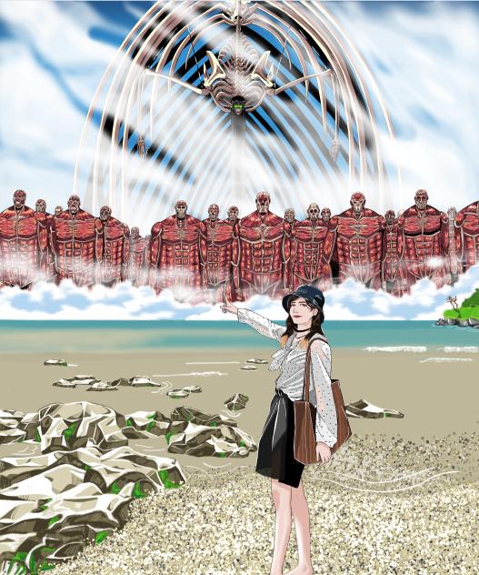 Look at that...!!! Rumbling is coming... - ibisPaint