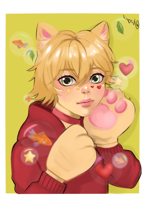 Cute cat boy - ibisPaint