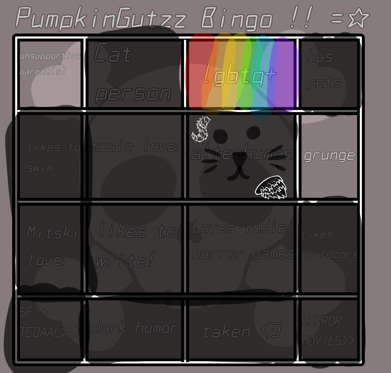 PumpkinGutzz Bingo - ibisPaint