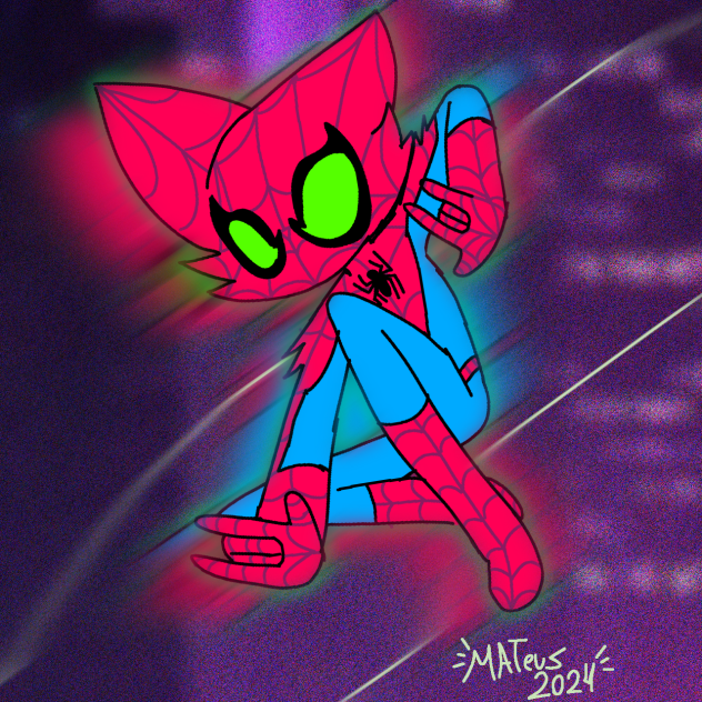 THE SPECTACULAR SPIDER-CAT - ibisPaint
