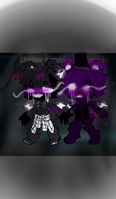 Shadow Bonnie x shadow Freddy. fnaf - ibisPaint