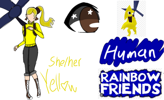 Human Rainbow Friends-Yellow - ibisPaint