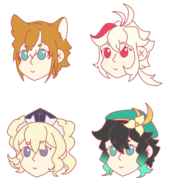 Some genshin characters - ibisPaint