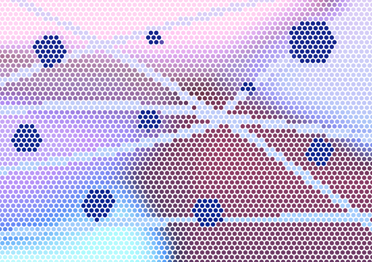 Pixelated Dots Design - ibisPaint