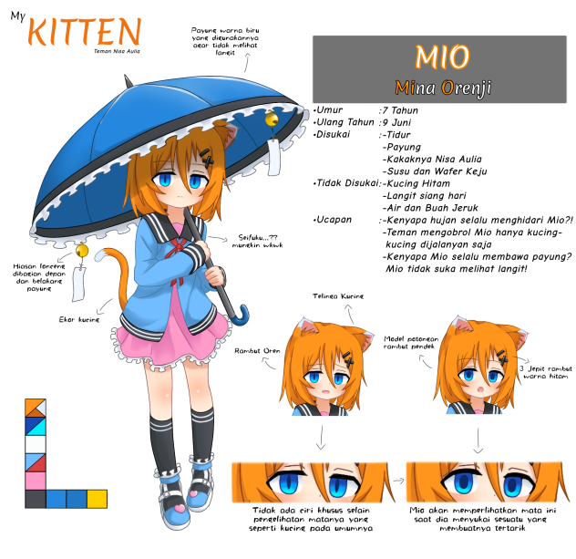 Mina Orenji [Mio] - ibisPaint