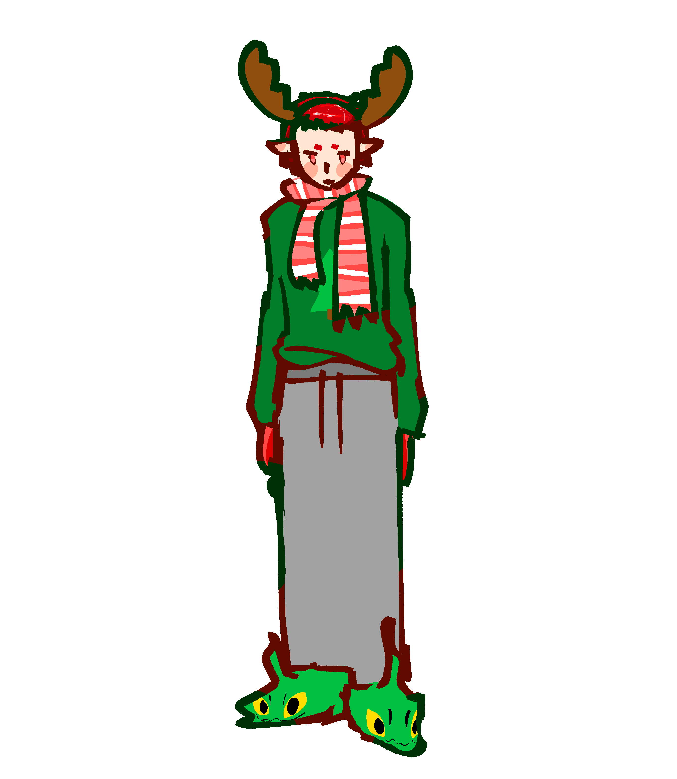 Lil Christmas elf oc - ibisPaint