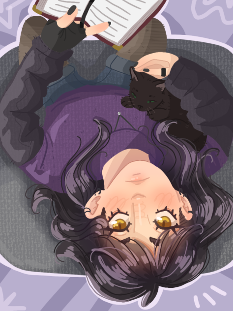 Aiha & Koda in the sofa - ibisPaint