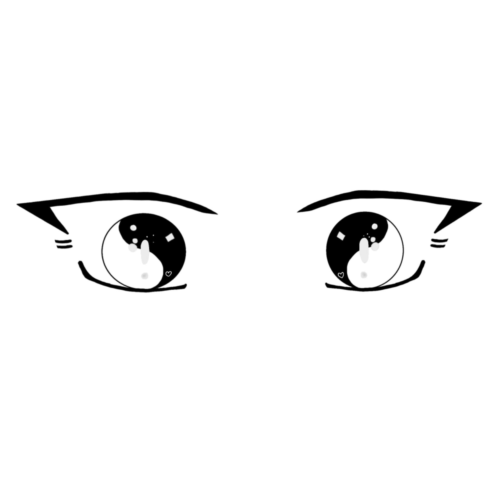 Yin and yang eyes - ibisPaint