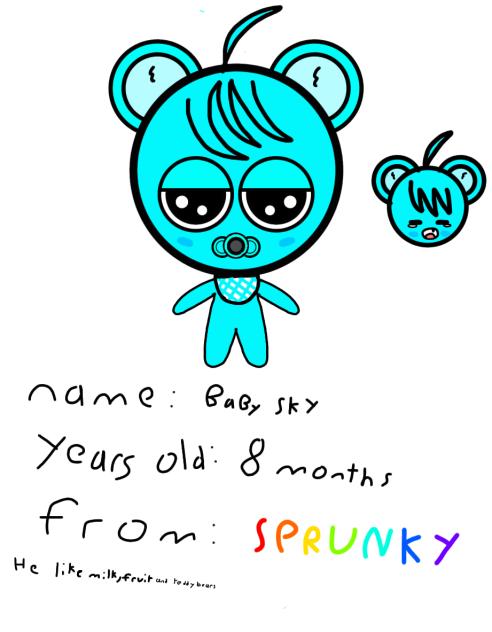 sky sprunki baby - ibisPaint