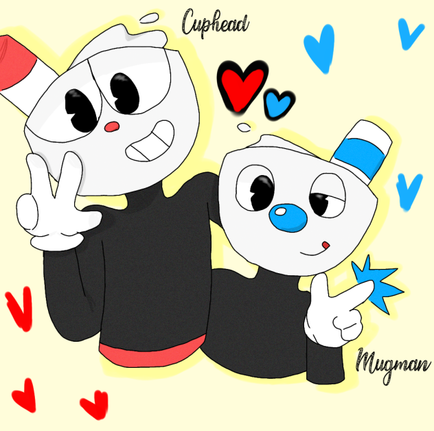 cuphead and mugman - ibisPaint